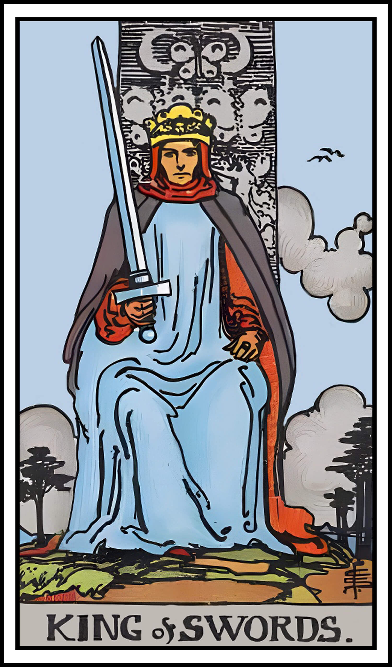 Significado da carta de tarô Rei de Espadas: Autoridade e lógica